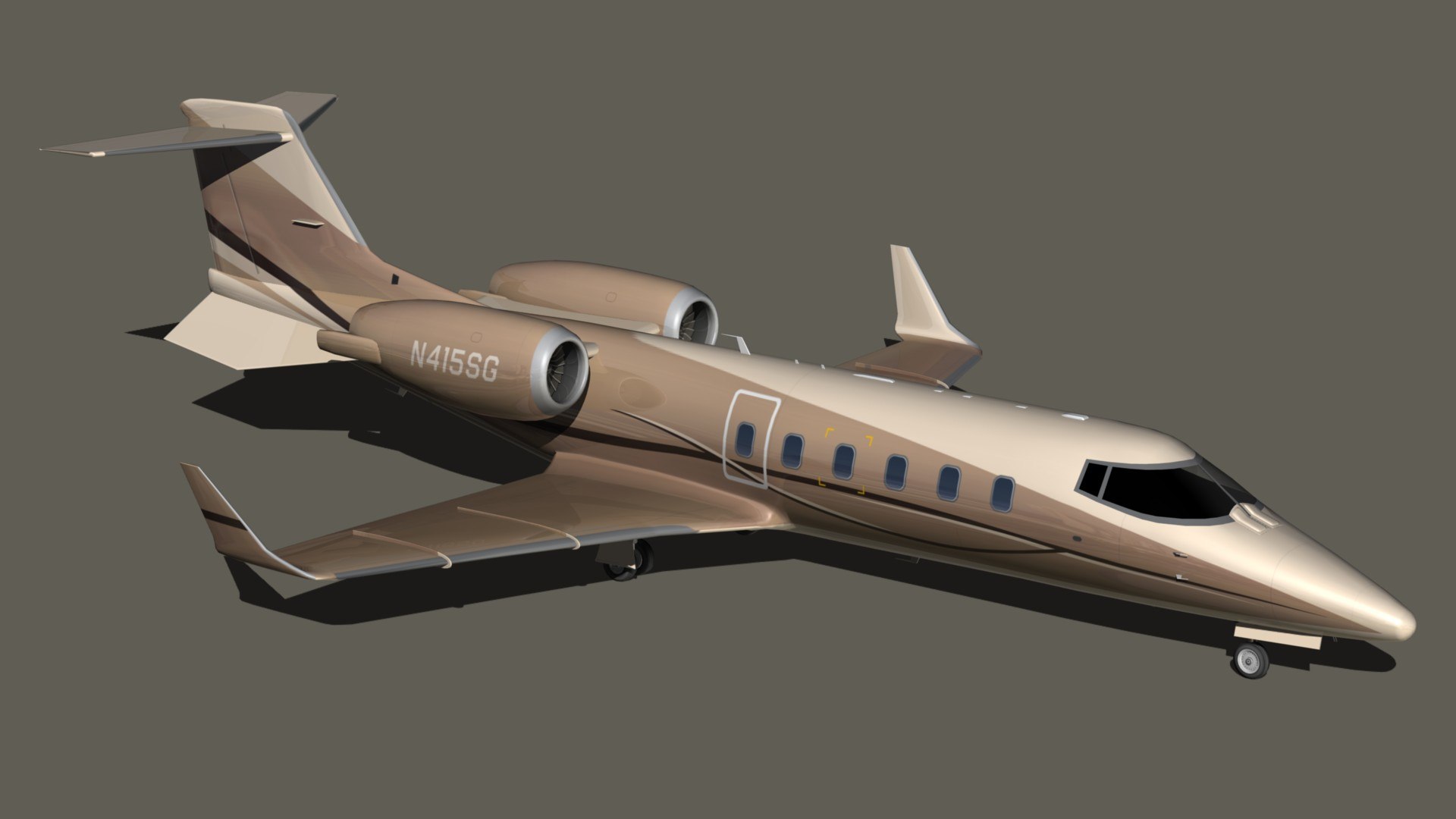 Bombardier Learjet 60 Private 3D - TurboSquid 1664493