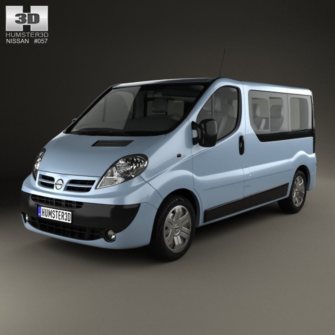 3d van nissan primastar model
