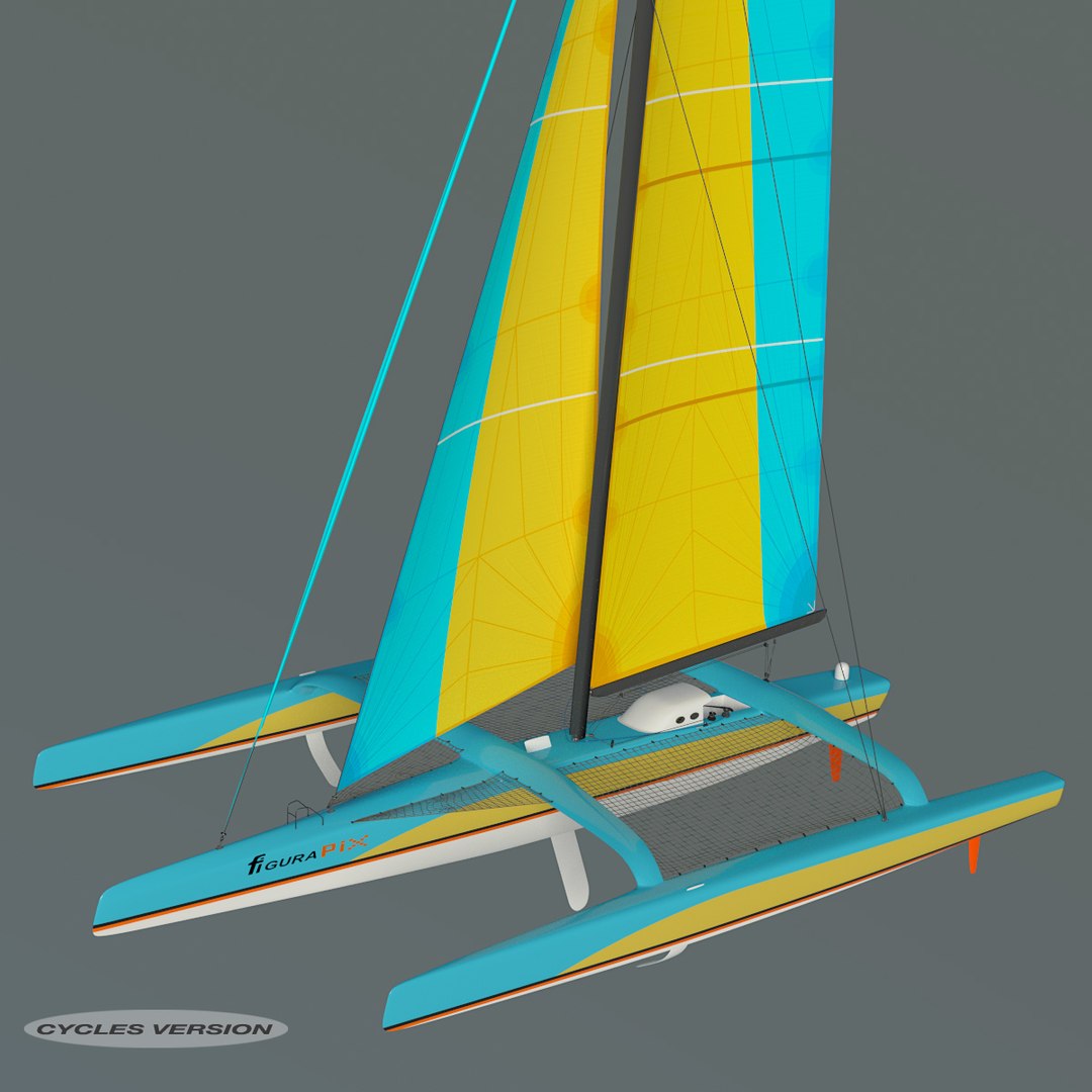 Ultim Class Trimaran 3d Model