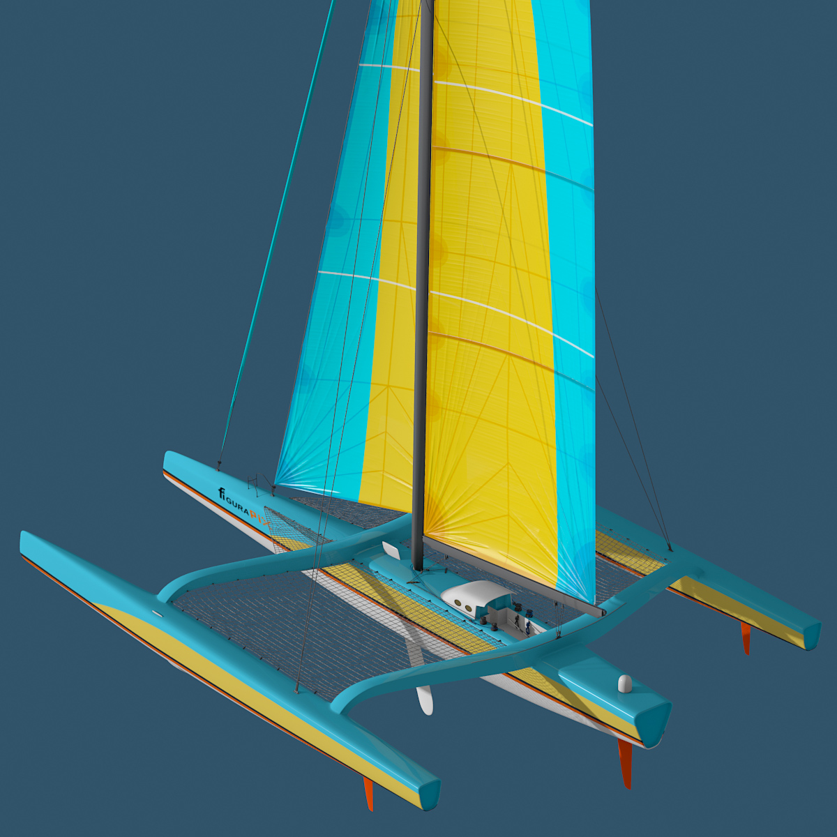 ultim class trimaran 3d model