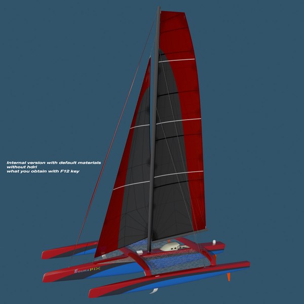 ultim class trimaran 3d model