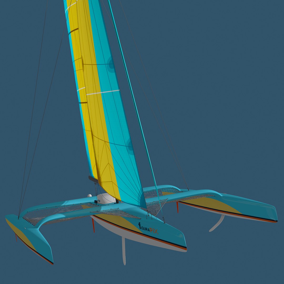 Ultim Class Trimaran 3d Model