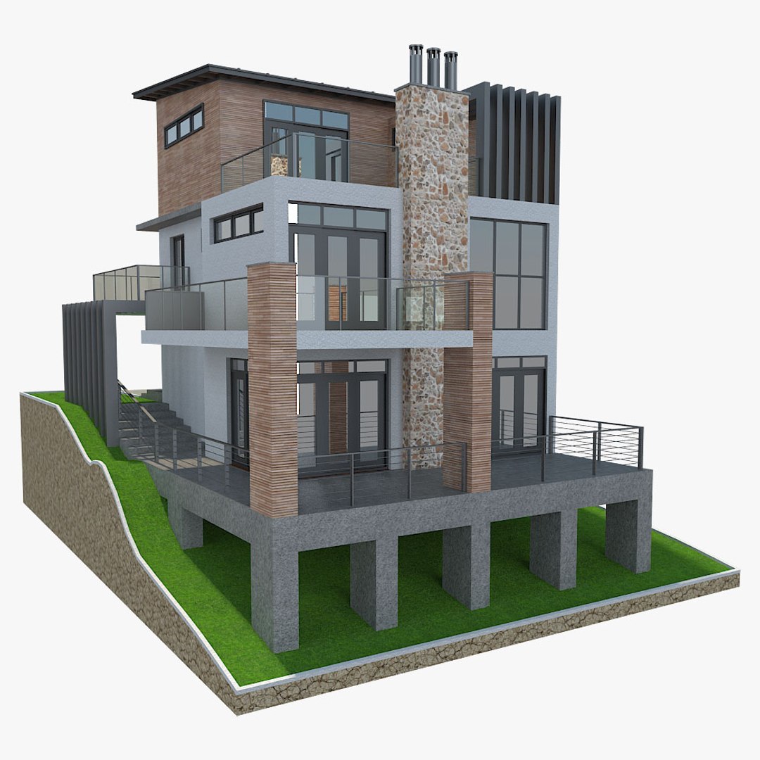 3D House Rest Model - TurboSquid 1158611