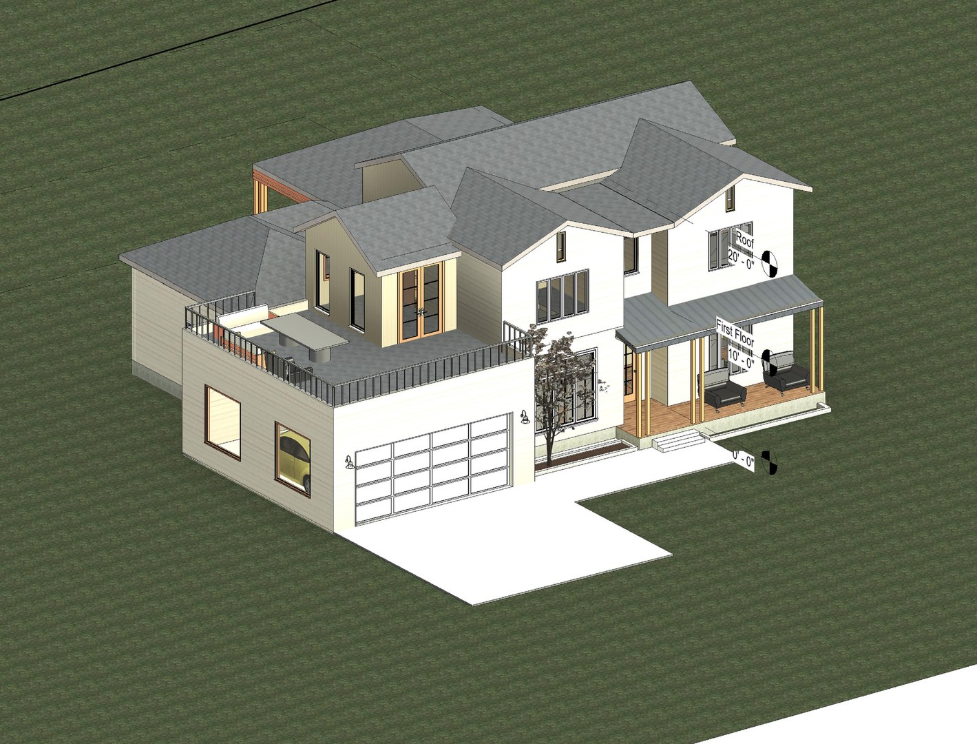 Modern House Architecture 3D Model - TurboSquid 1844229