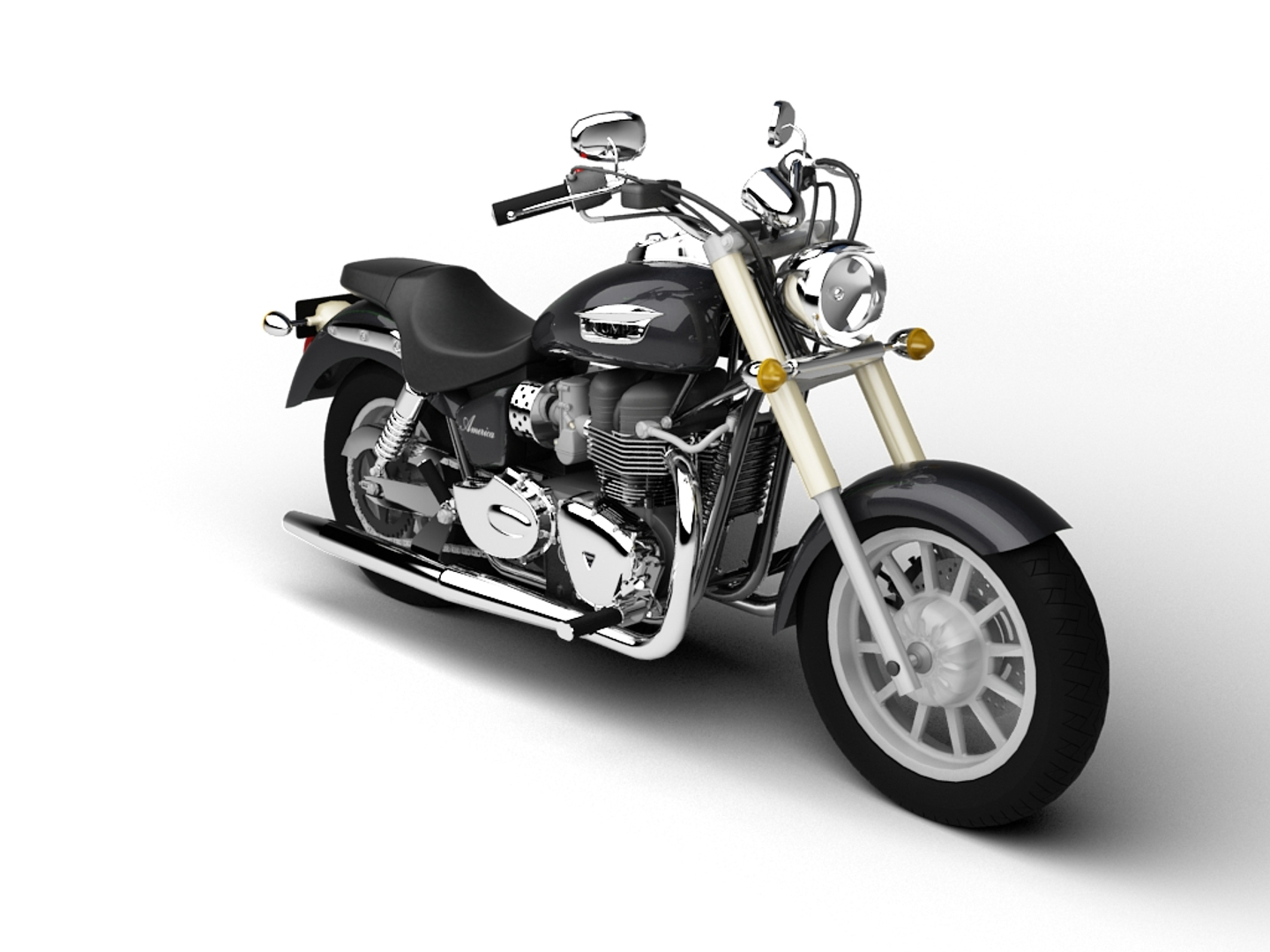 3d model triumph america 2012
