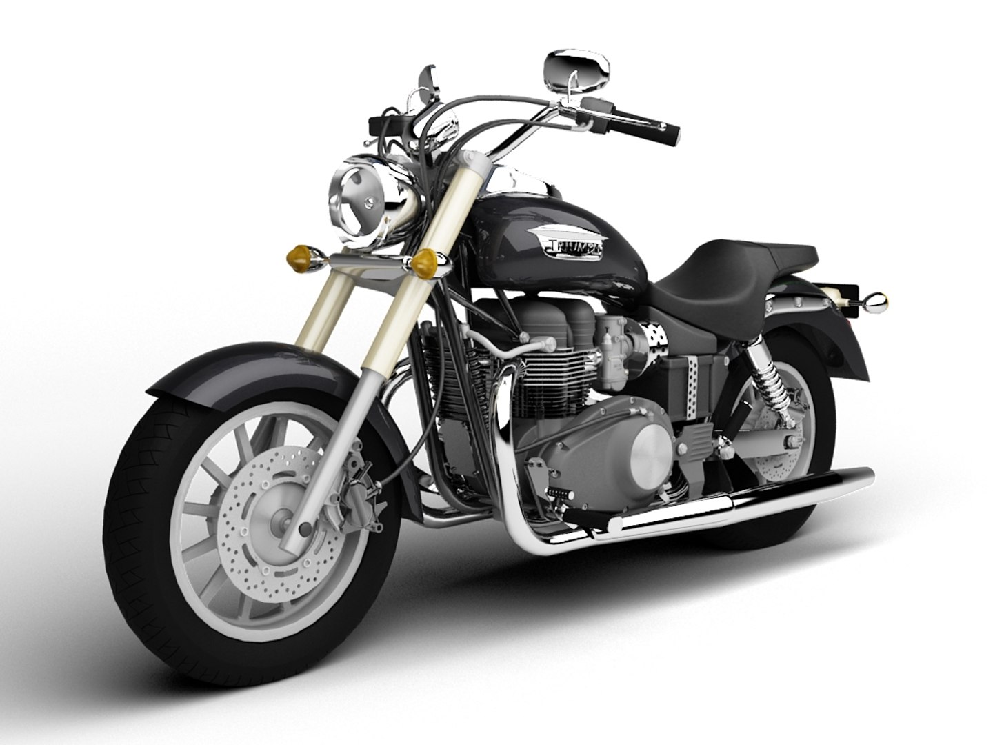 3d model triumph america 2012