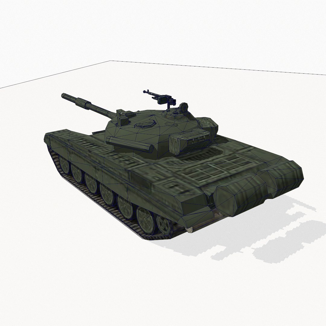 3d Model T-72 Battle Tank