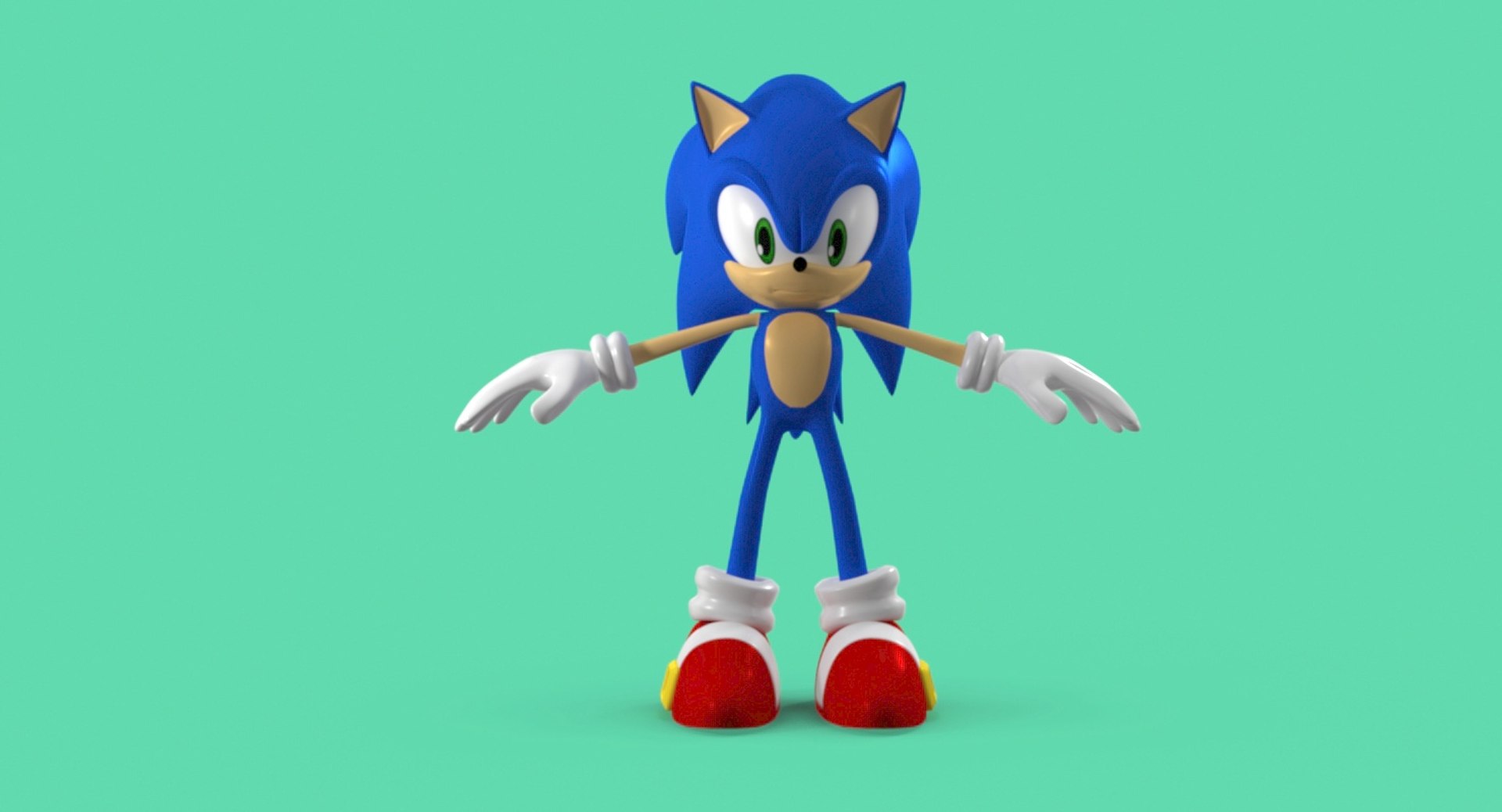 Sonic Rigged Animation Max