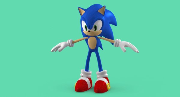 modelo 3d Sonic - TurboSquid 944355