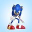 Sonic Rigged Animation Max