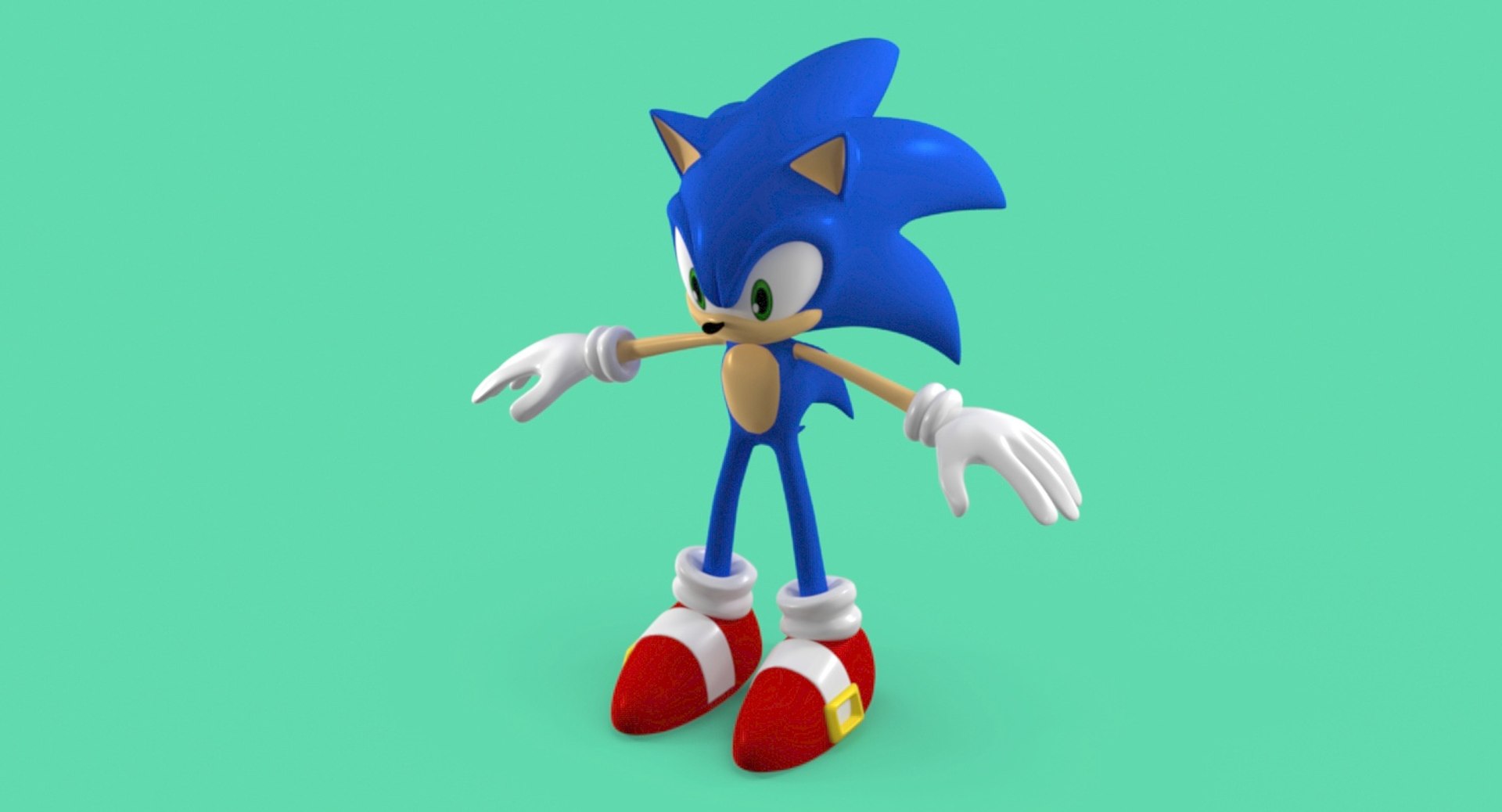 Sonic Rigged Animation Max