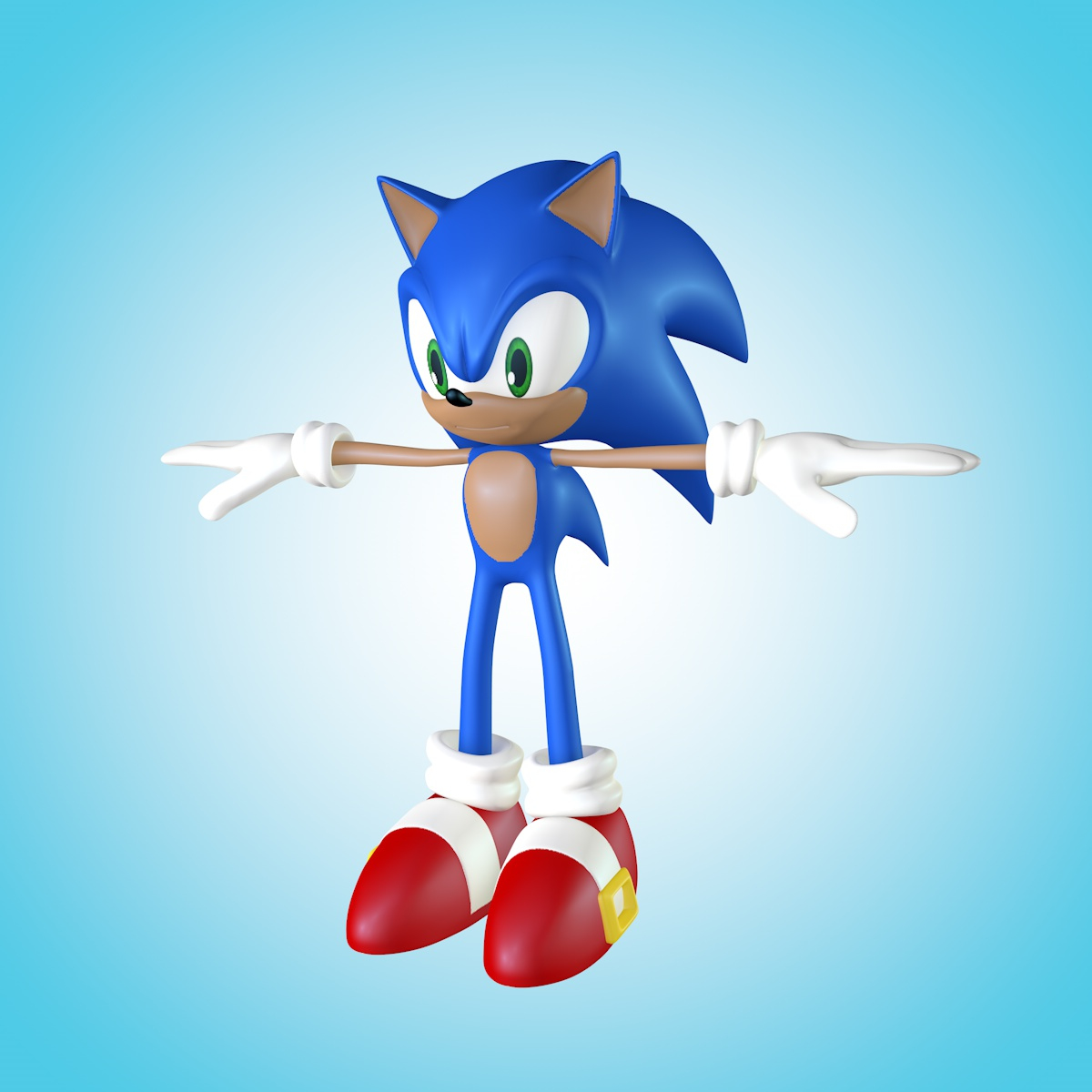 sonic rigged animation max