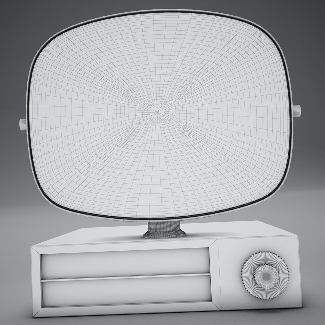 old tv 3d model