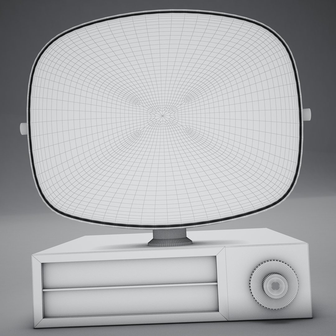 old tv 3d model