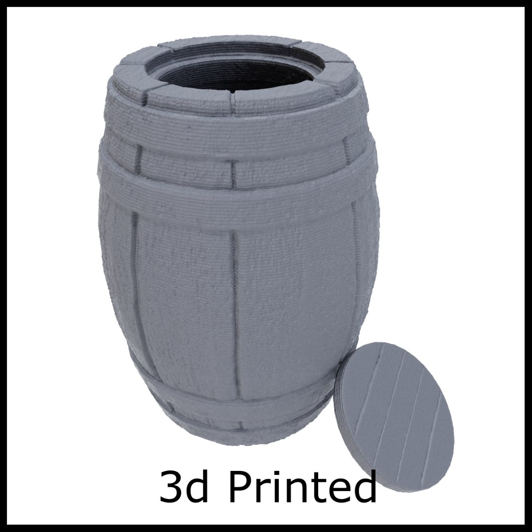 3D Model Printed Barrel - TurboSquid 1363725