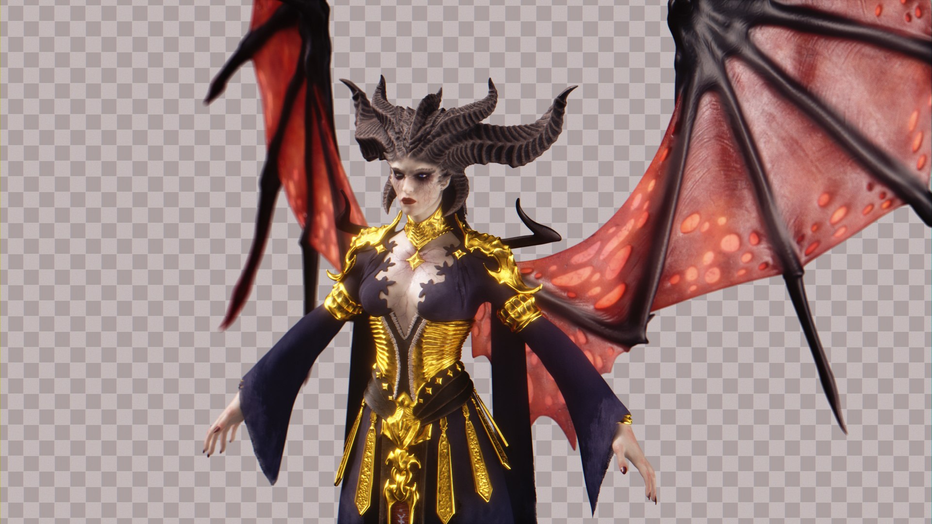 3D Lilith fanart from Diablo 4 - TurboSquid 2180312