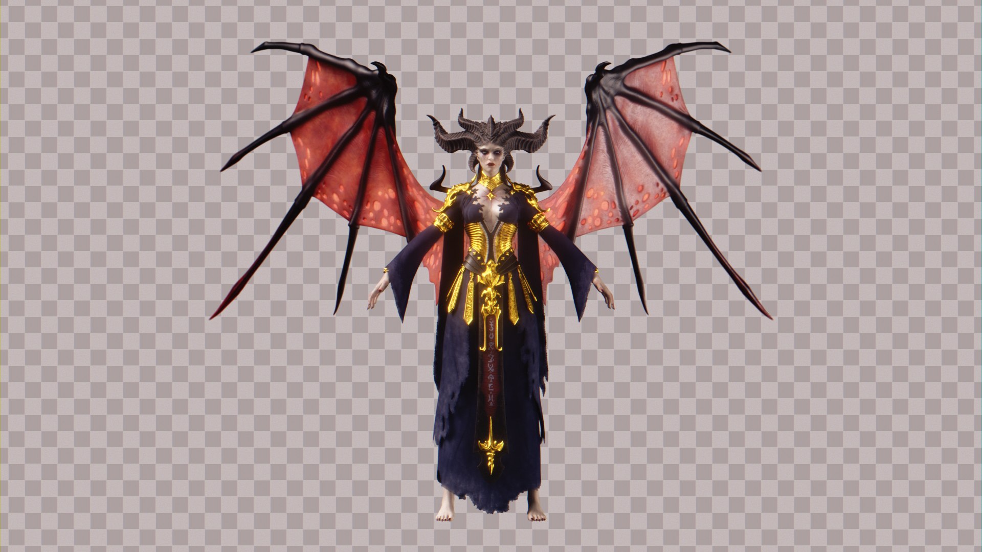 3D Lilith fanart from Diablo 4 - TurboSquid 2180312