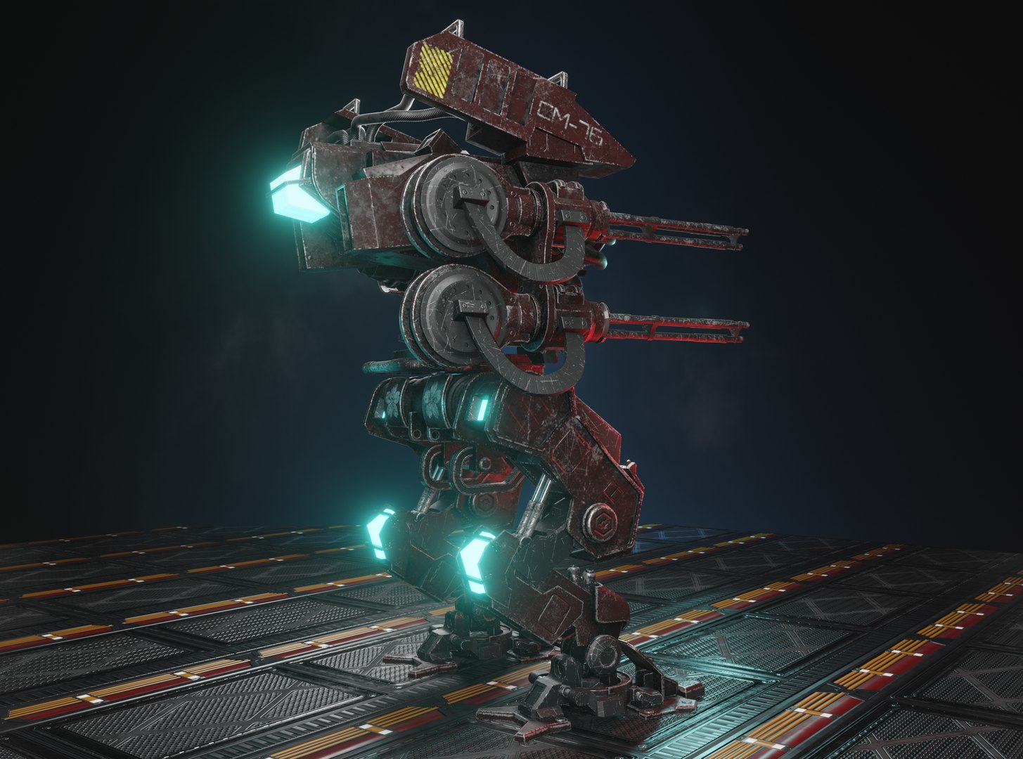 3D model Combat mecha CM-76 - TurboSquid 1822676
