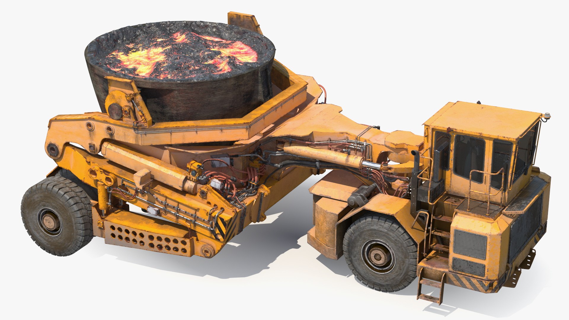 3D Slag Pot Transporter Used Model - TurboSquid 2181274