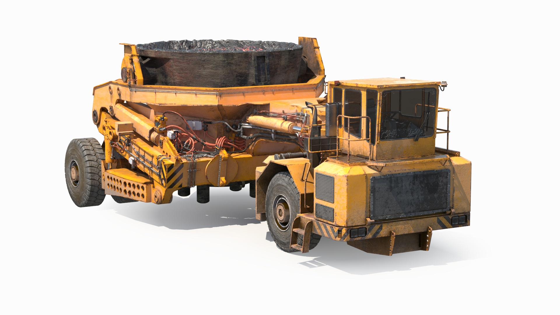 3D Slag Pot Transporter Used Model - TurboSquid 2181274