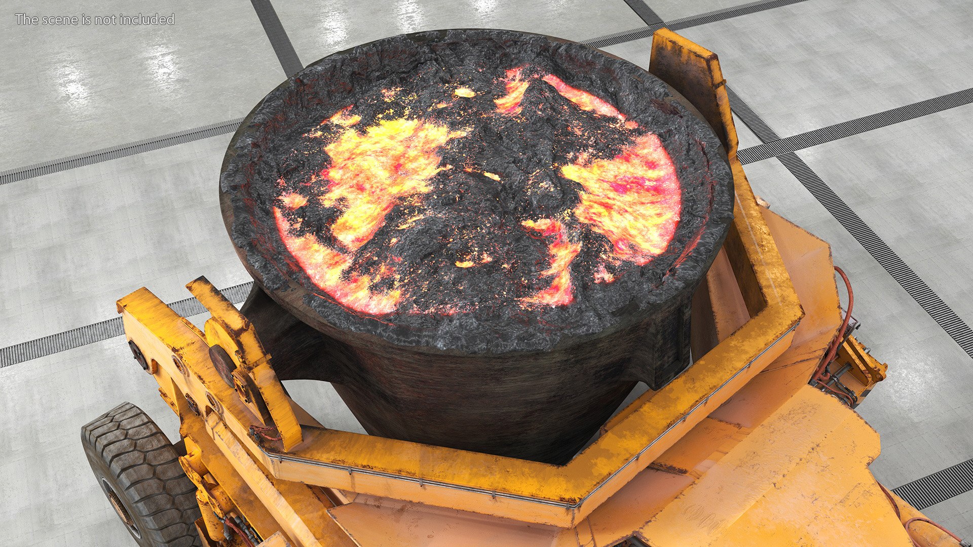 3D Slag Pot Transporter Used Model - TurboSquid 2181274