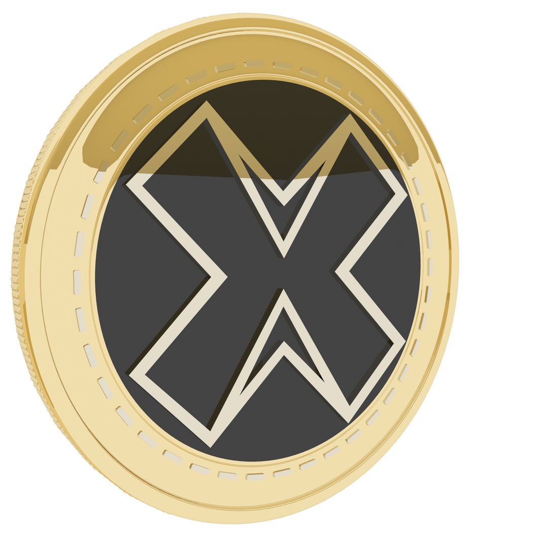 3D AXE Cryptocurrency Gold Coin - TurboSquid 1782410