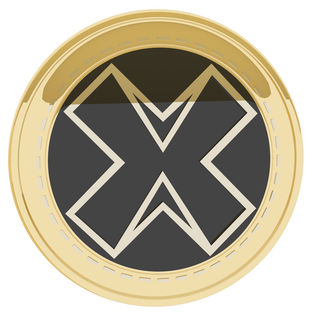 3D AXE Cryptocurrency Gold Coin - TurboSquid 1782410