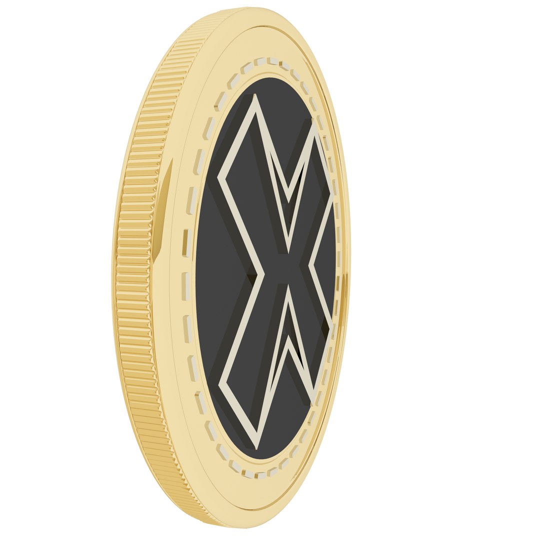 3D AXE Cryptocurrency Gold Coin - TurboSquid 1782410