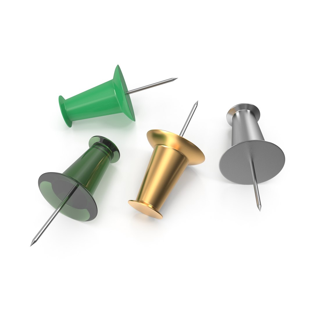 Drawing Pins 3D Model - TurboSquid 2289743