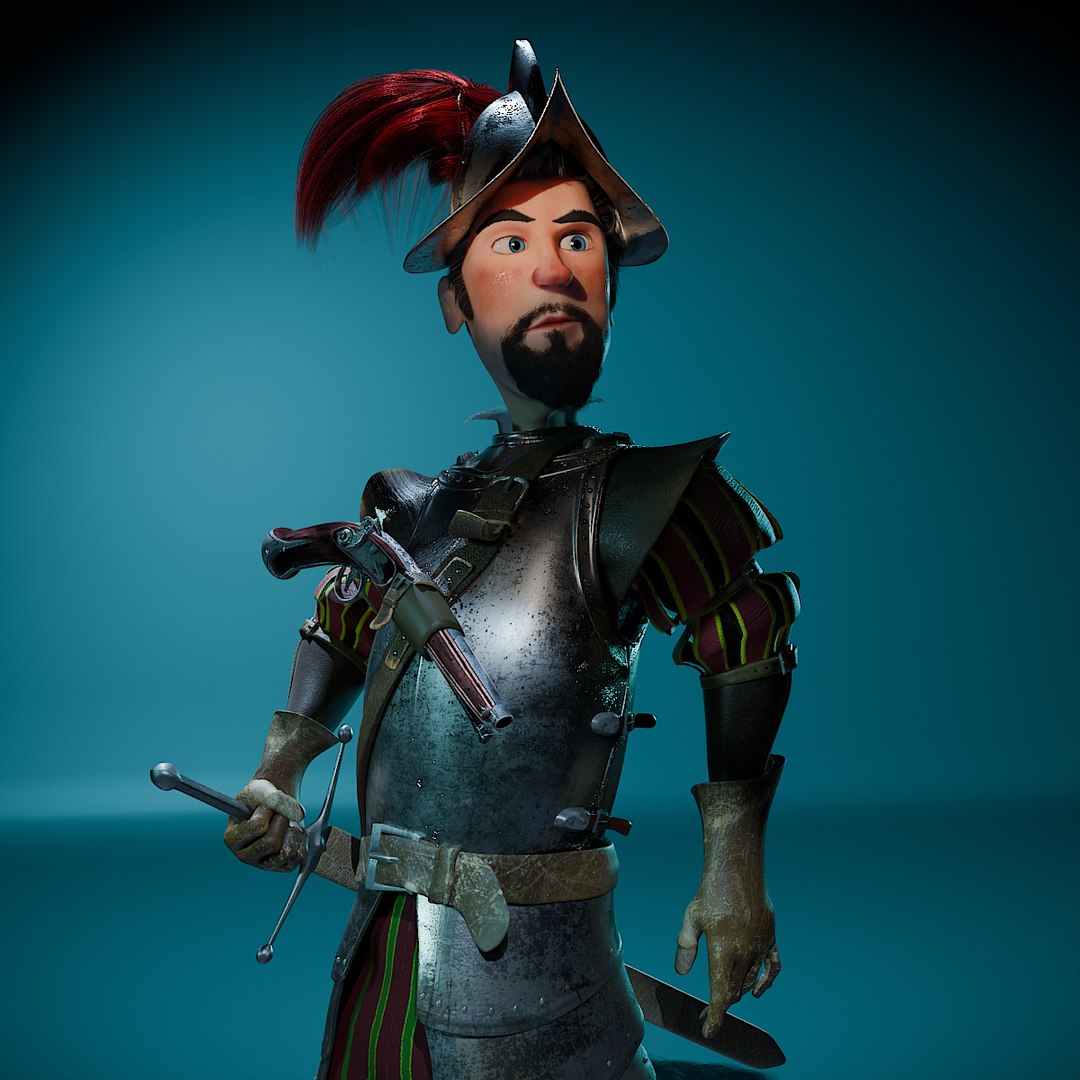 Spanish Conquistador Guard 3D Model - TurboSquid 2277503