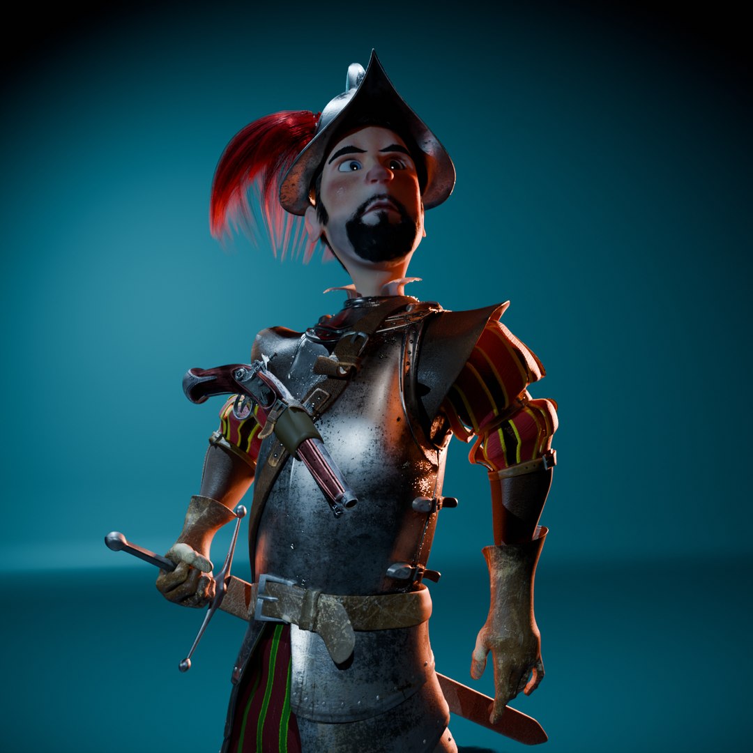 Spanish Conquistador Guard 3D Model - TurboSquid 2277503