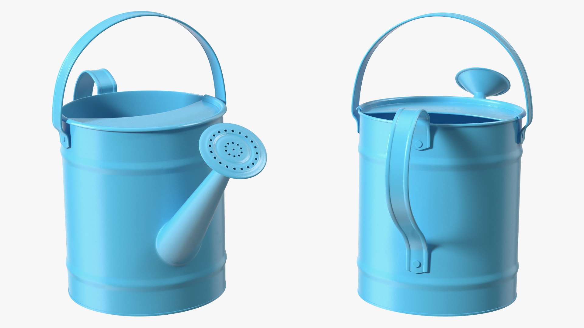 3D 1 Gallon Blue Metal Watering Can Model - TurboSquid 2139758