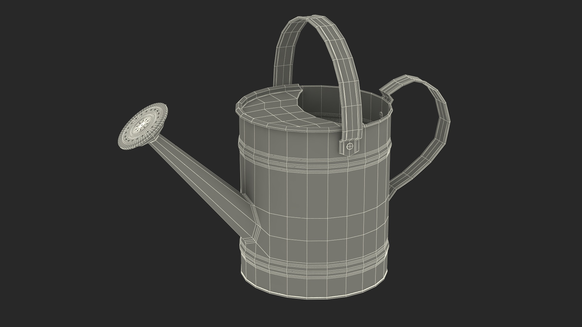 3D 1 Gallon Blue Metal Watering Can Model - TurboSquid 2139758