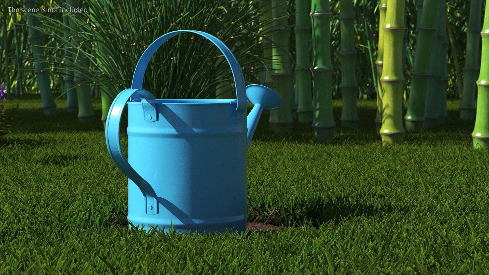 3D 1 Gallon Blue Metal Watering Can Model - TurboSquid 2139758