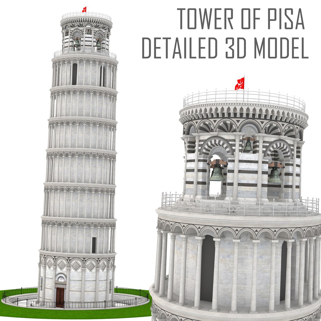 3D Leaning Tower Of Pisa Model - TurboSquid 1829015