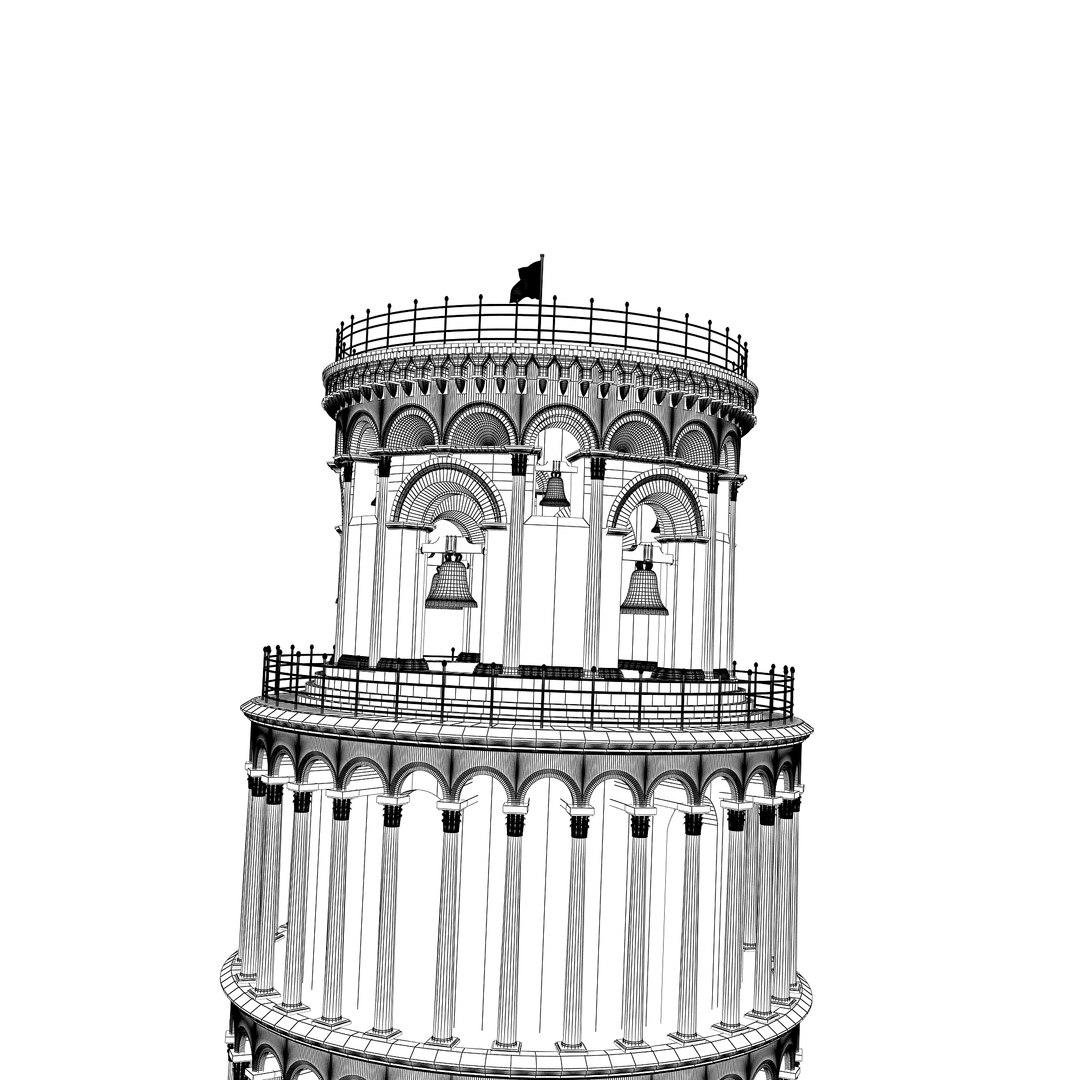 3D Leaning Tower of Pisa model - TurboSquid 1829015