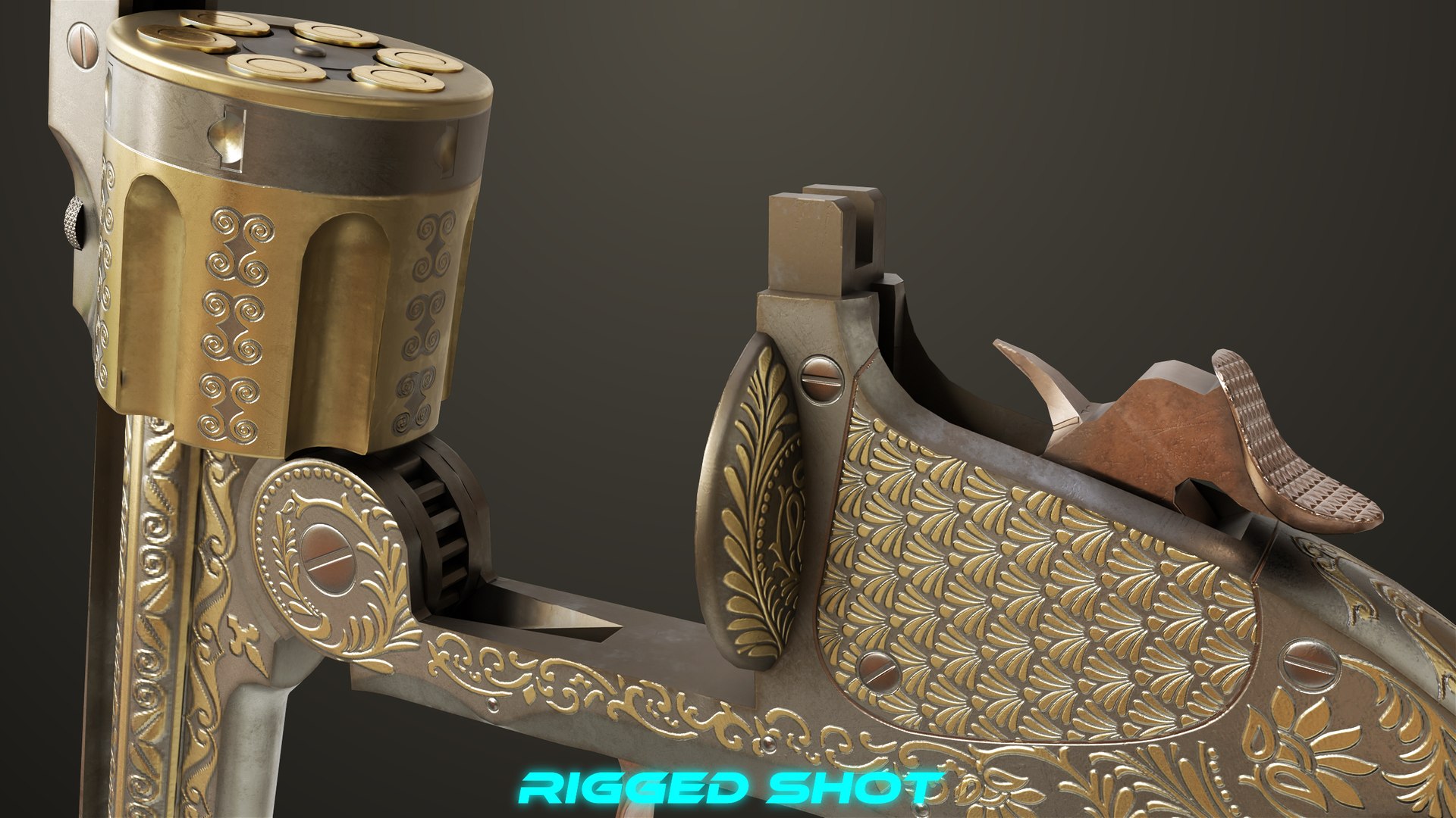 3D Aesthetic Revolver 02 Generic All PBR Unity UE Textures - TurboSquid 2212469