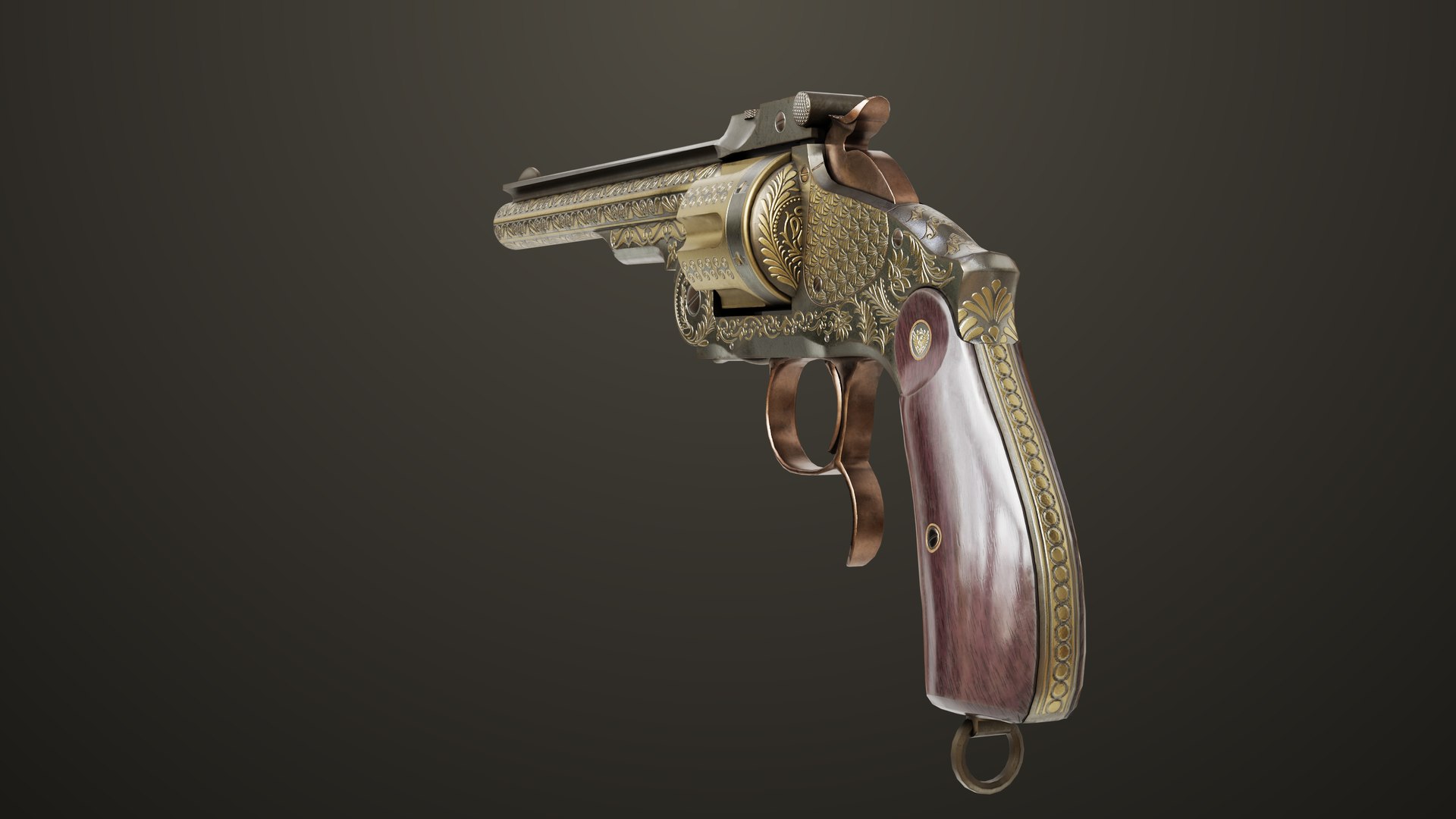 3D Aesthetic Revolver 02 Generic All PBR Unity UE Textures - TurboSquid ...