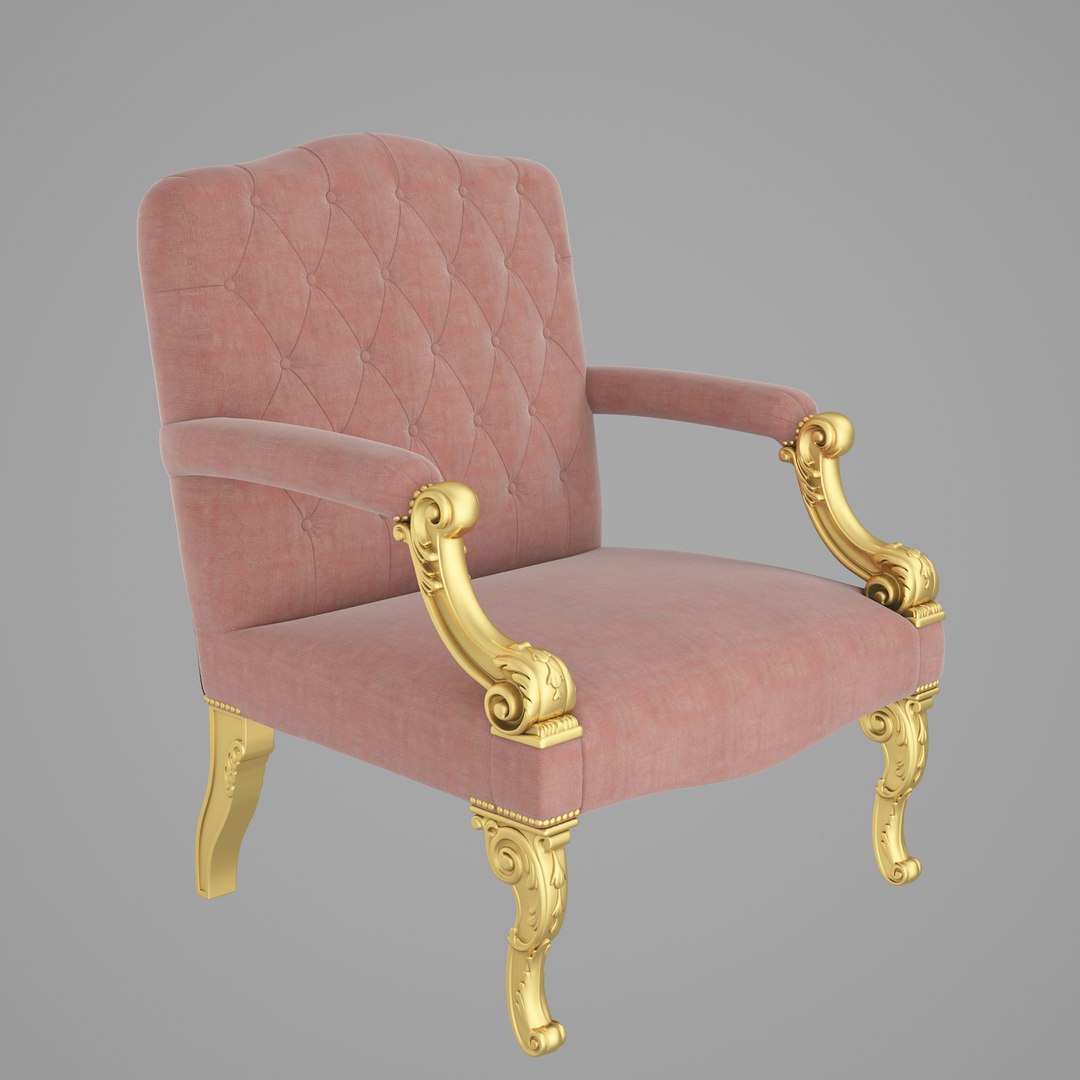 Chesterfield Berjer 3D Model - TurboSquid 2183998