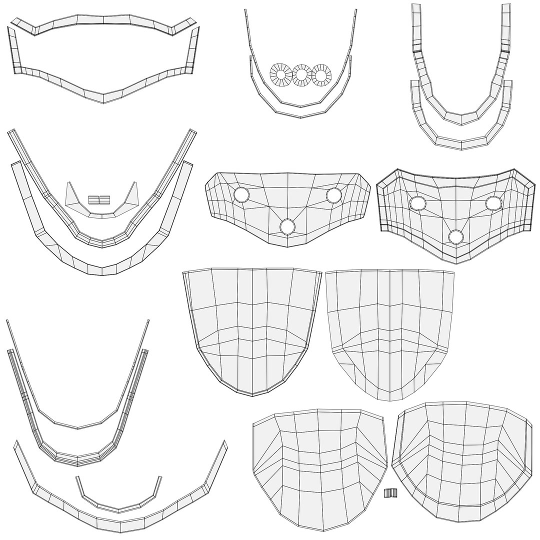 3D FishBones Model - TurboSquid 2312628