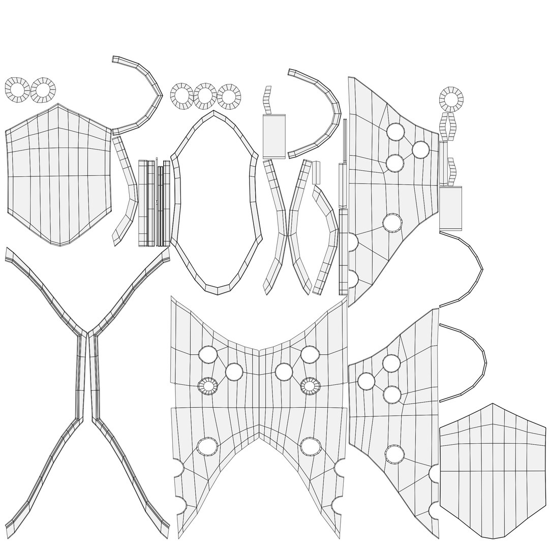 3D FishBones Model - TurboSquid 2312628