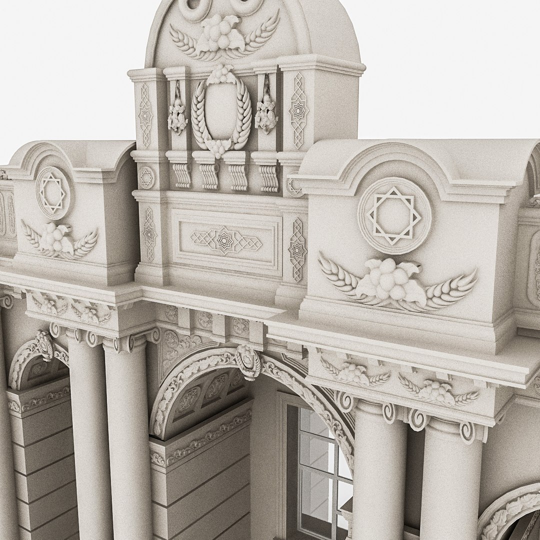 Classic Building Door 3D Model - TurboSquid 1454188