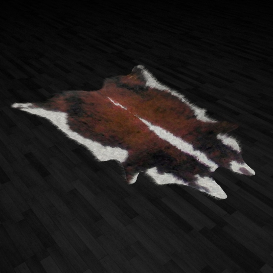 3d model fur rug skin