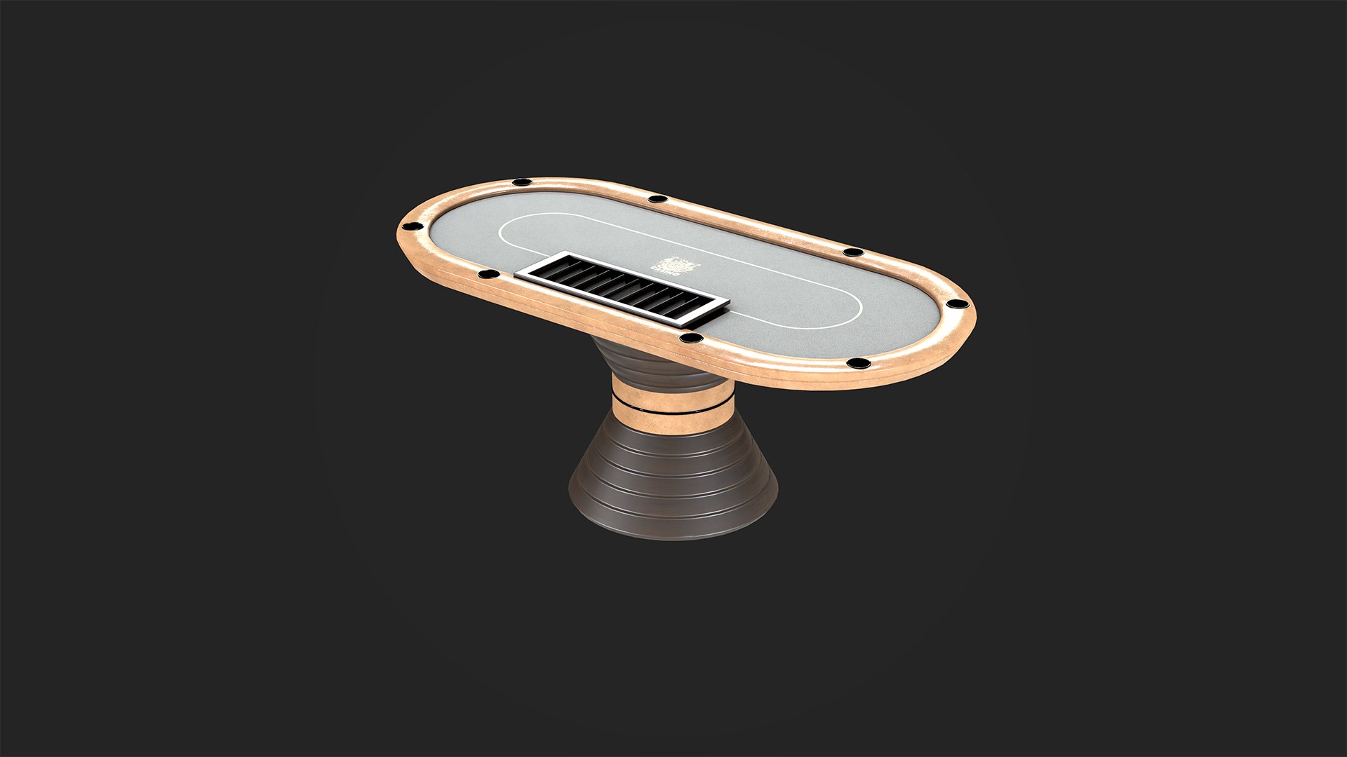 3D Poker Table Model - TurboSquid 1810502