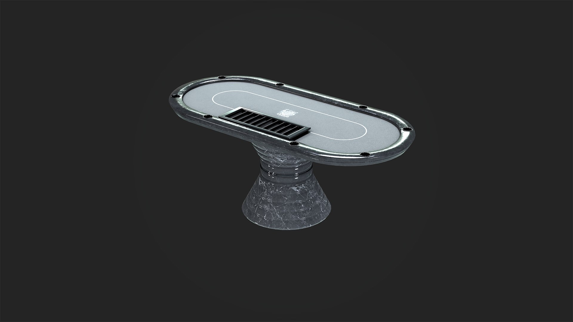 3D Poker Table Model - TurboSquid 1810502