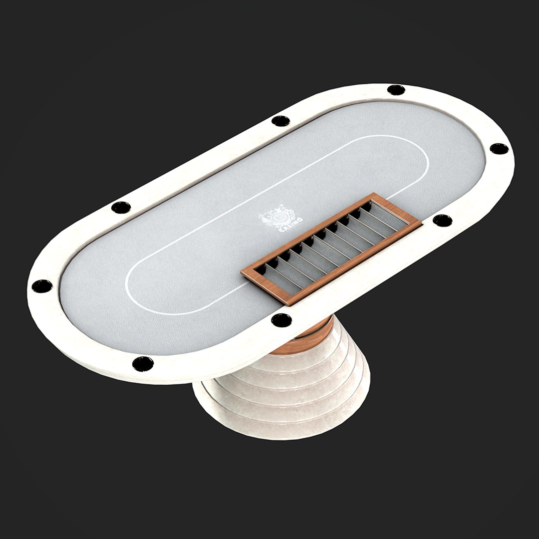 3D Poker Table Model - TurboSquid 1810502