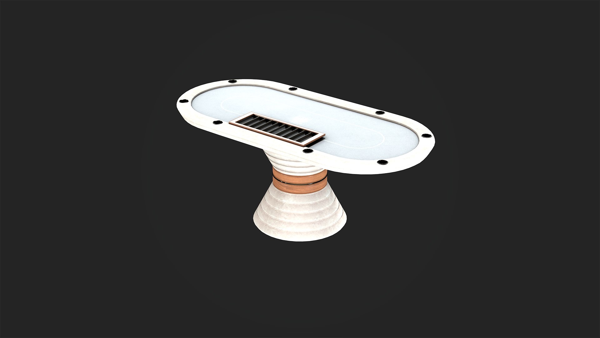 3D Poker Table Model - TurboSquid 1810502