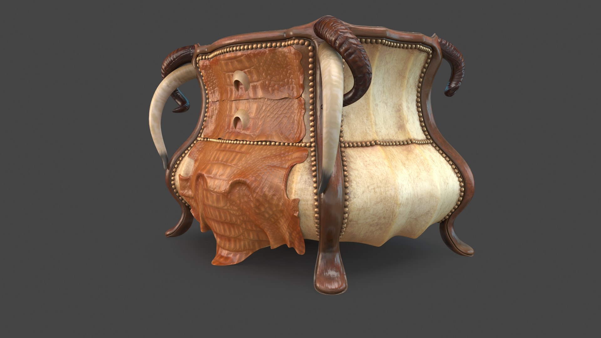 Infernal Furniture Animal Chest Model - TurboSquid 1658337