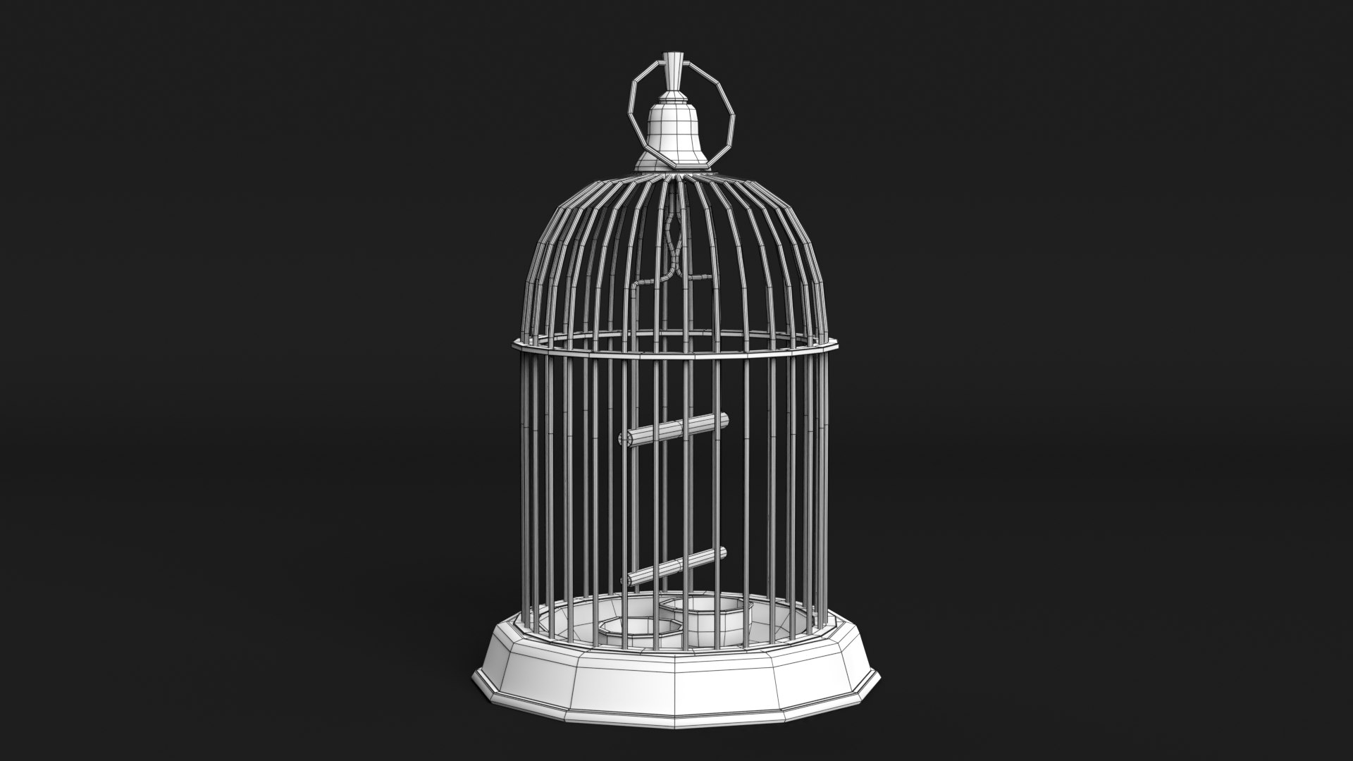 3D Bird Cage Model - TurboSquid 2121180