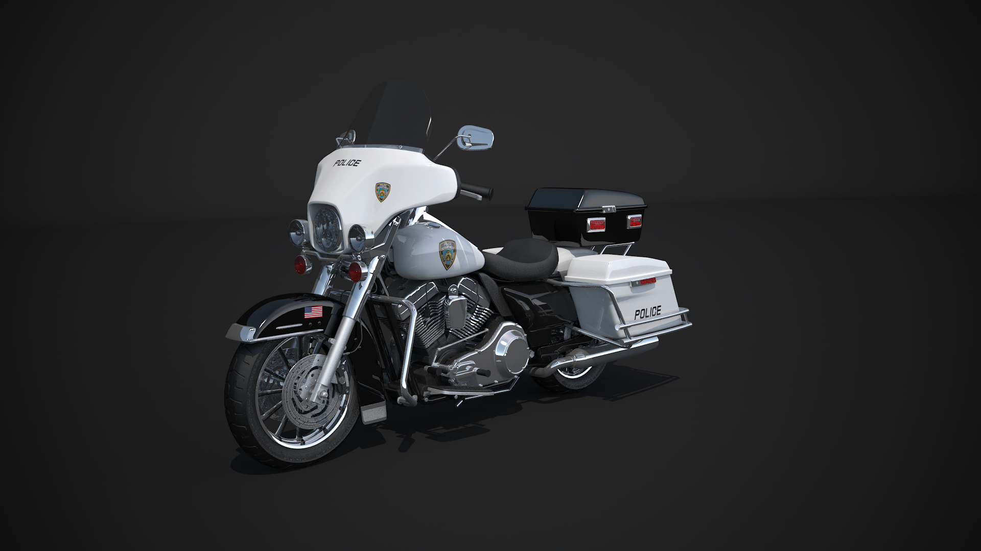 3D H-d Electra-glide Police Model - TurboSquid 1467646